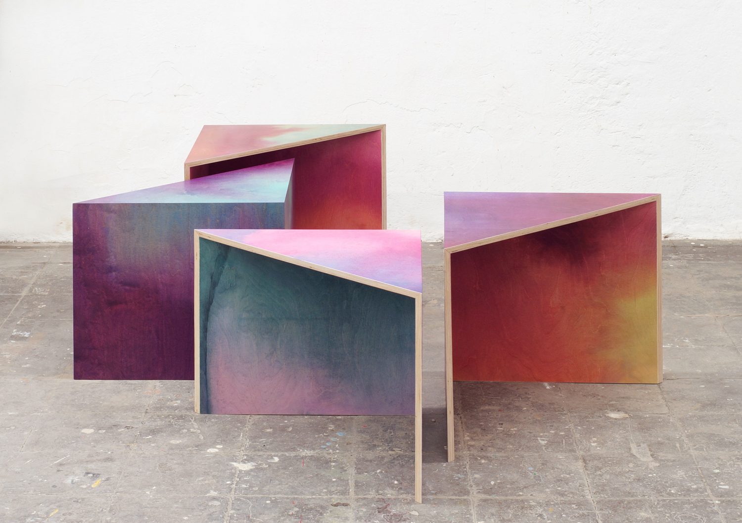 Wooden Aquarelle Objects – Studio Meike Harde